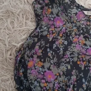 Old Navy | Dresses | Old Navy Gray Floral Print Lined Dress Sz Xl ...
